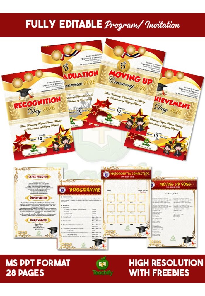 Graduation • Moving Up • Recognition • Achievement Package _MS ...
