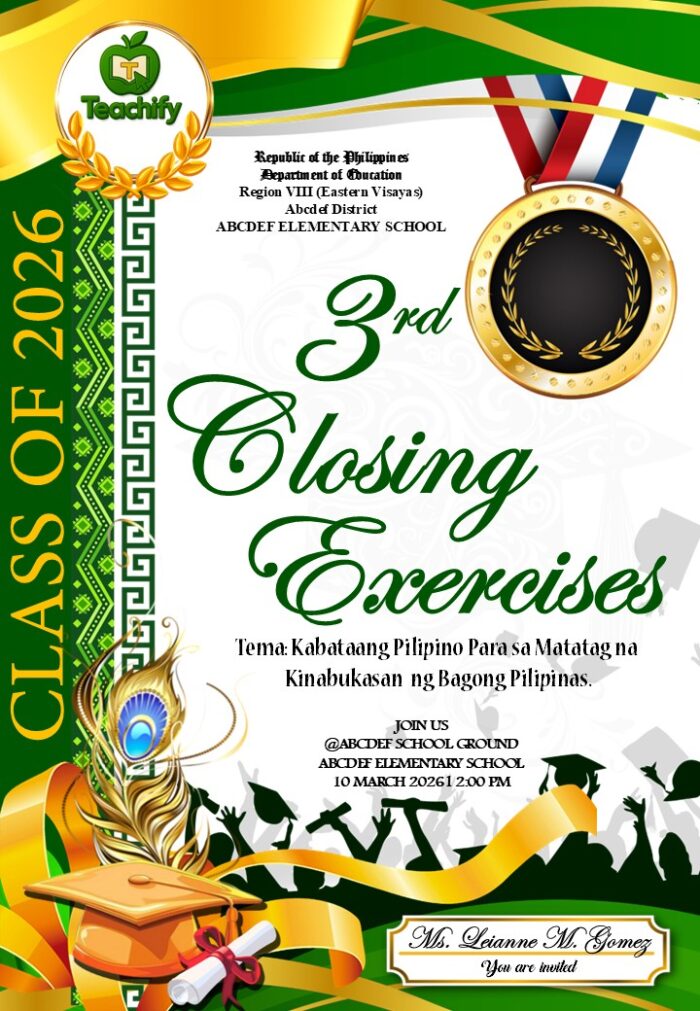 Graduation • Moving Up • Recognition • Achievement Program Invitations ...